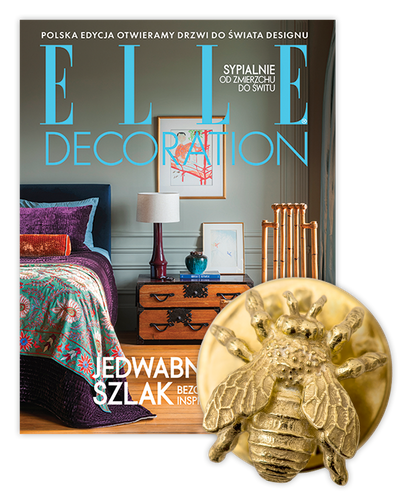 Roczna prenumerata Elle Decoration z PIN PSZCZOŁA OD ANNA SAMKÓW - Kultowy.pl